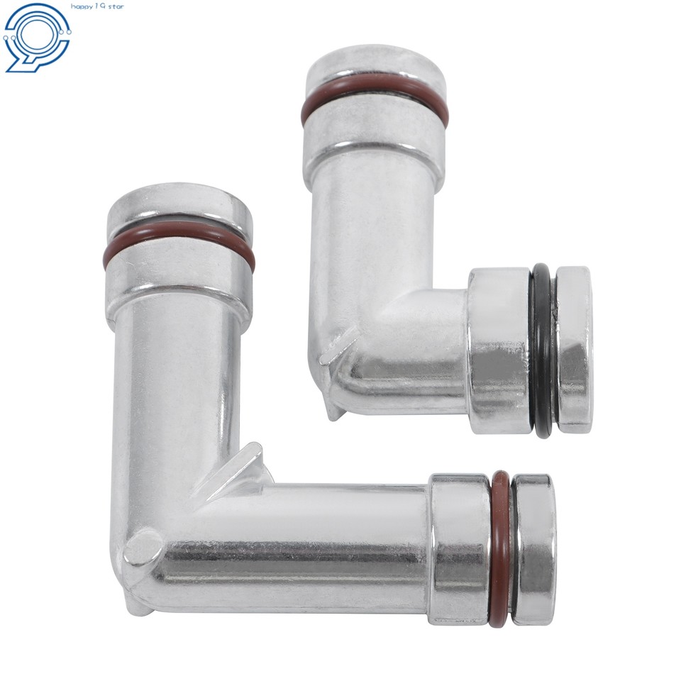 HVAC Heater Hose Connector Aluminum Coolant Elbows Fit For Chevy ...
