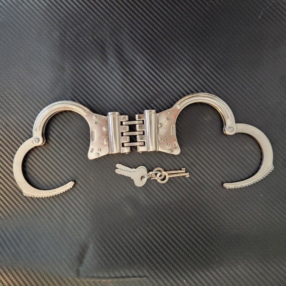 High Security Professional Handcuffs, New with 4 Keys and 4 Locked ...