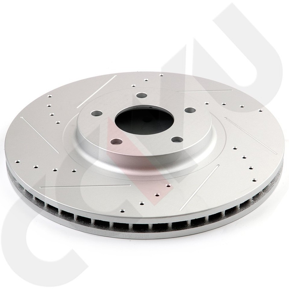 Front Drilled Brake Rotors Fits Infiniti G35 G37 M35 M37 Nissan Murano ...