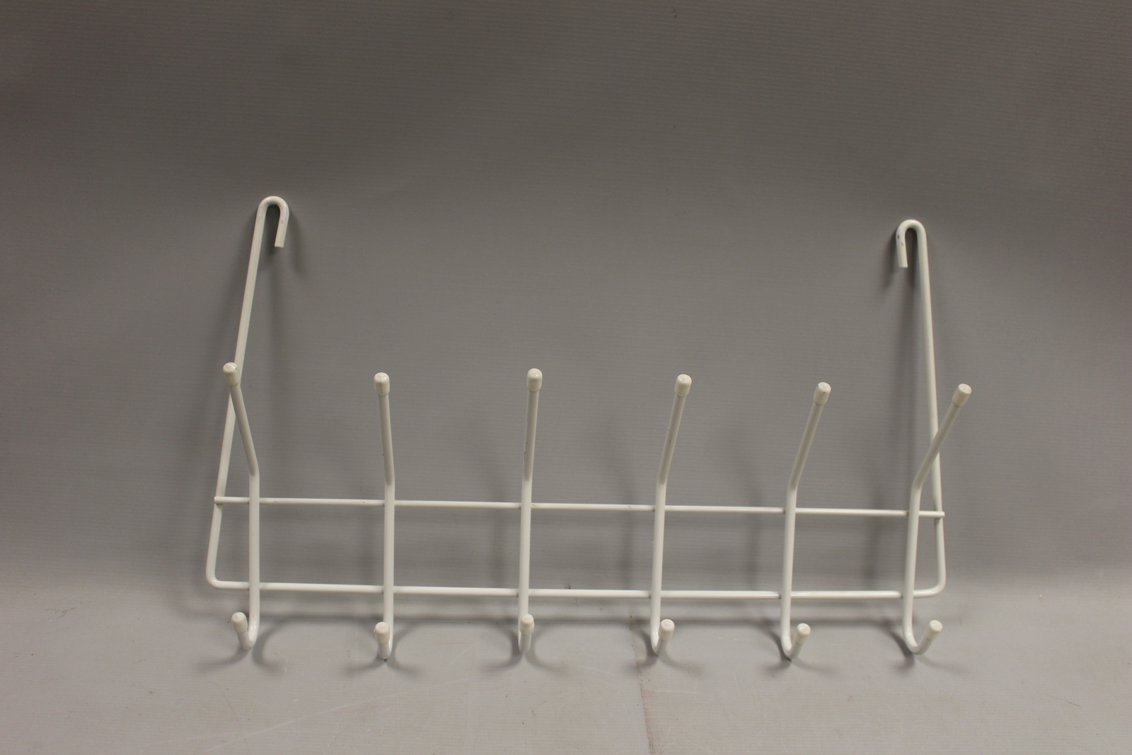 Wall Mount 6 Double Hook Rack - White - Used | eBay
