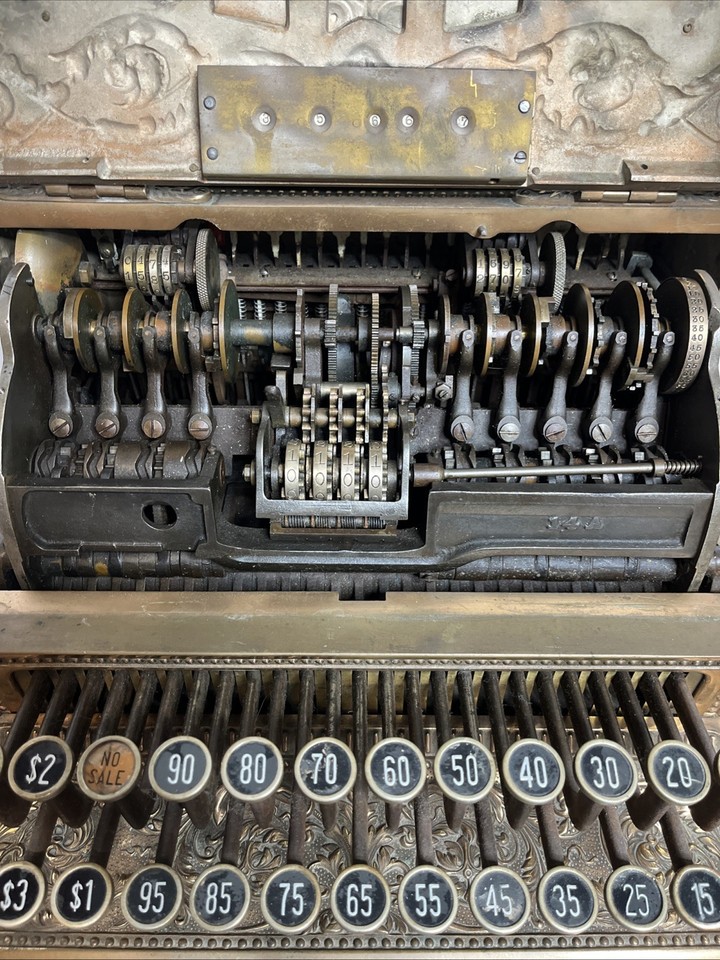 Vintage Antique 1896 Brass National Cash Register Company Model 33 | eBay