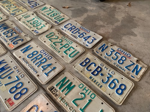 Lot Of 54 Vintage 1990s Ohio State License Plates Cars, Trucks ...