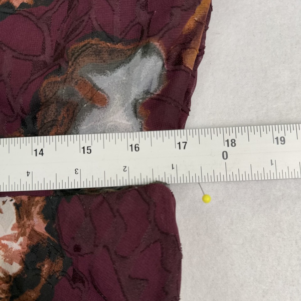 IVANKA TRUMP Dress Womens 12 Purple Floral Textured Lined Bell Sleeve ...