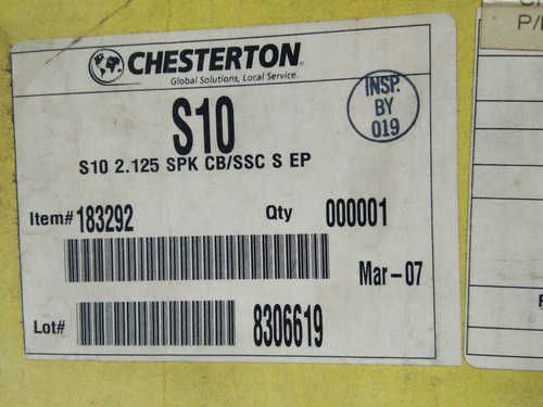 Chesterton S10 2.125 Spk CB / Ssc S EP Pièces de Rechange Kit 183292 ...