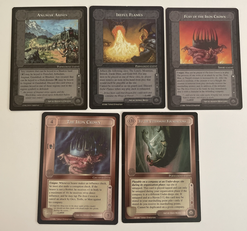 Middle-Earth CCG MECCG Promo The Iron Crown + 4 more | 1996 | NM | eBay