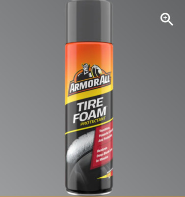 TIRE FOAM ARMORALL CAR TYRE DRESSING SHINE SPRAY BACK TO BLACK CLEANER ...