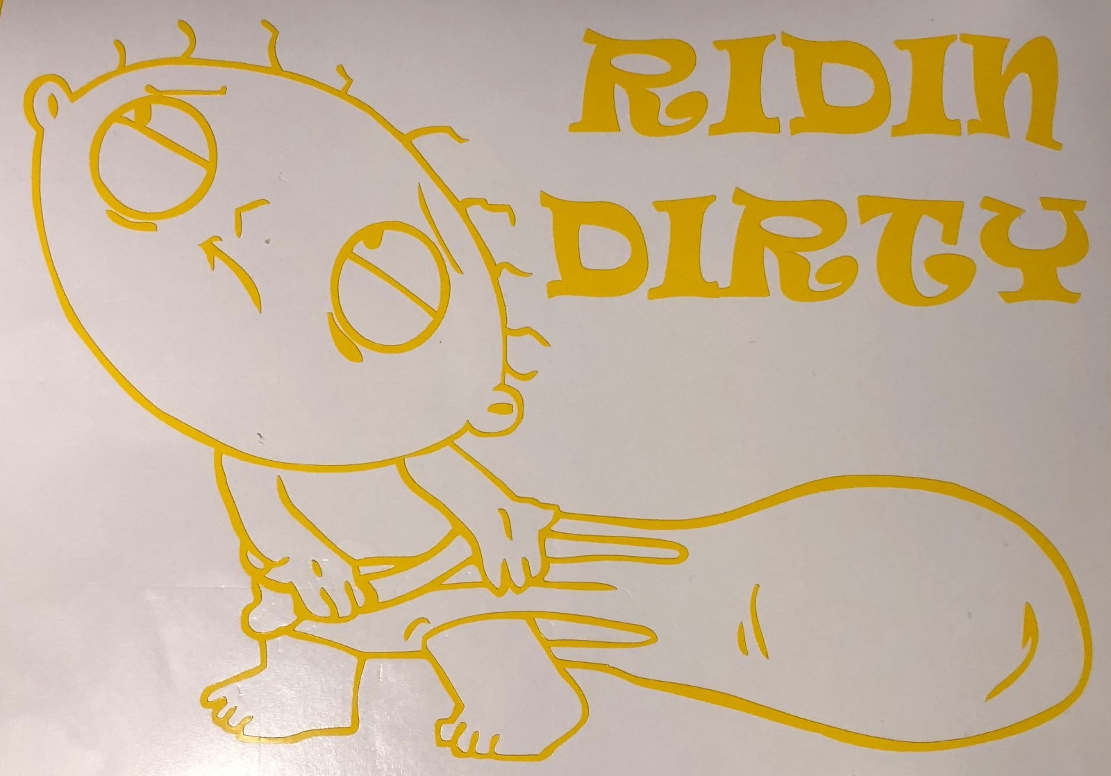Ridin Dirty Vinyl Decal/Sticker FUNNY Sticker Car Window decal computer ...