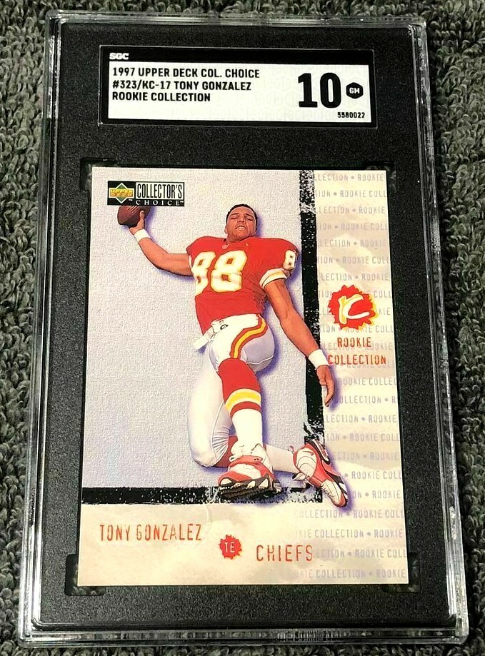 Tony Gonzalez RC 1997 UD Collector's Choice Rookie Card#323 SCG10!Chief ...