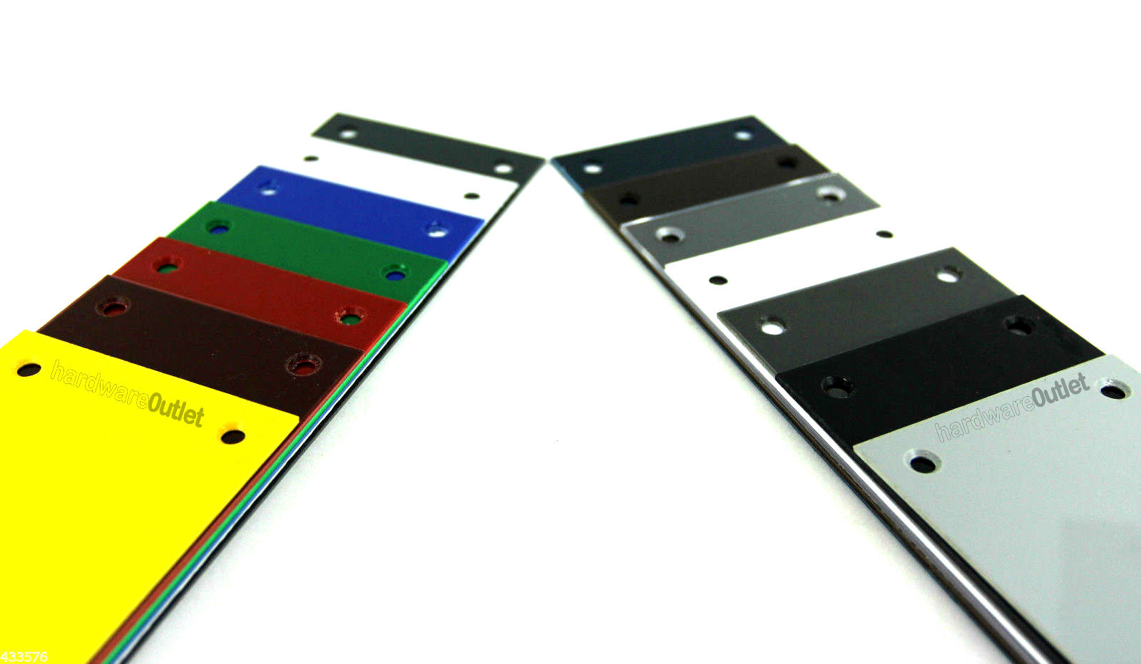 Qty 1 Door FINGER PLATE Push 11 Colours available Size 300 x 75mm ...