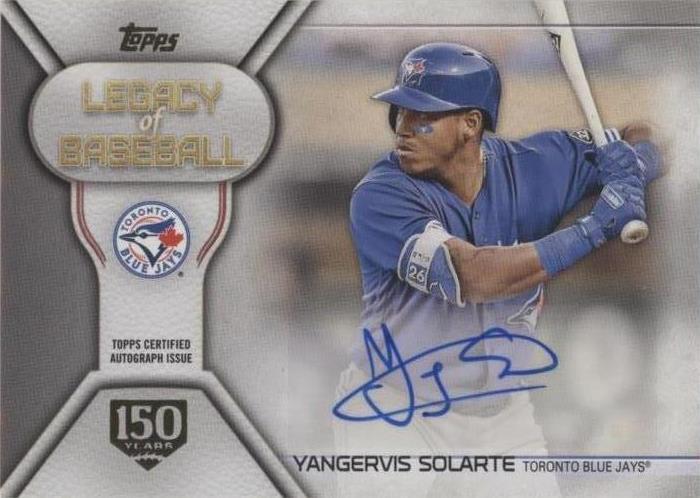 2019 Topps - Legacy of Baseball Autographs Yangervis Solarte #LBA-YS ...