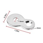 30 Pack Figure 8 Steel Desk Top Fastener Clip with Screws Heavy Duty ...