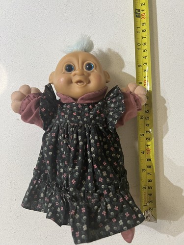 Troll Original Genuine Russ Soft Plush Doll 30cm Black Dolls Dress ...