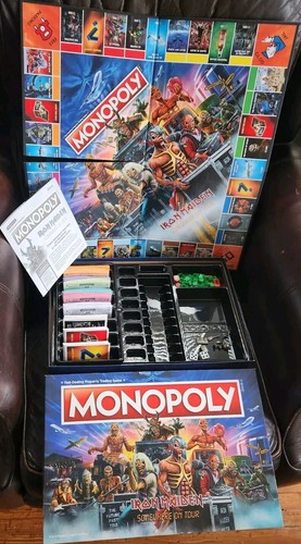 Monopoly Iron Madien Somewhere On Tour Special Ed. Game NWOBHM Heavy ...