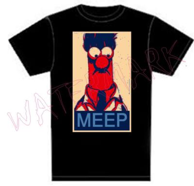 Beaker: Hope=Meep Muppets Election Obama Parody T Shirt | eBay