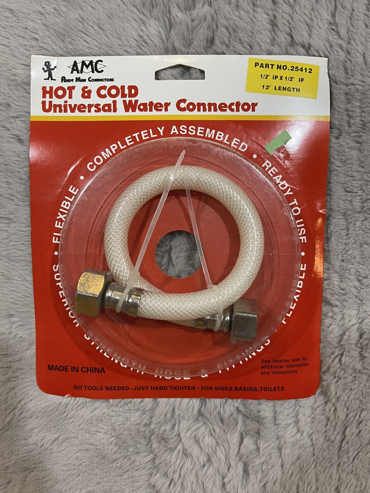 AMC Hot and Cold Universal Water Connector 25412 1/2” IP x 1/2 IP 12 ...