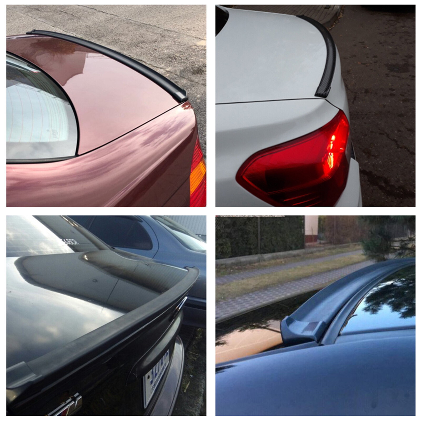 Schwarz matt Hecklippe Dachspoiler Blende Dach roof spoiler für ...