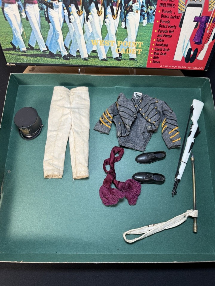 GI JOE 1968 RARE Hasbro WEST POINT CADET Action Soldier Equipment ...