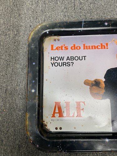Vintage 1987 Lets Do Lunch ALF Metal TV Tray | eBay