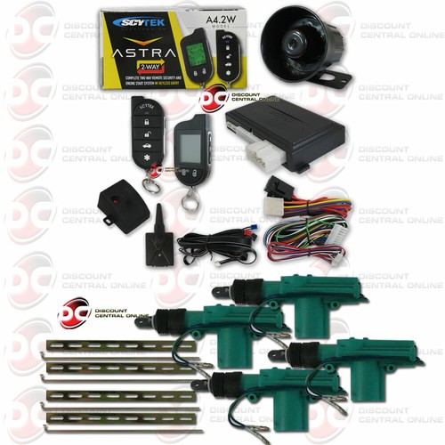Scytek ASTRA A4.2W Car Alarm With Remote Start Plus 4 X 2-wire Door ...