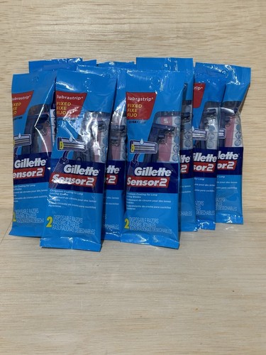 12 -Disposable Gillette Sensor 2 Razors in Twin Pack Comfort Blades, | eBay