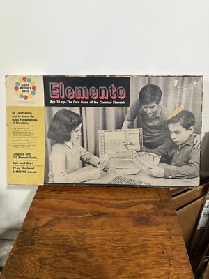 Vintage Elemento Board Game Science Chemistry School | eBay