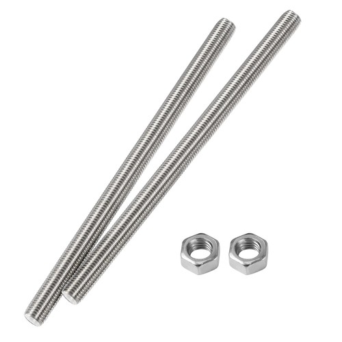 2PCS M8 x 200mm Fully Threaded Rod 304 Stainless Steel Anchor Bolts ...