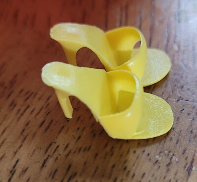 Vintage Barbie Yellow Open Toe Heels Shoes Mattel Barbie Doll Taiwan | eBay