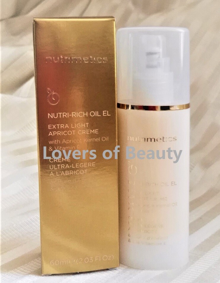 2 x Nutrimetics Nutri-Rich Oil EL Extra Light Apricot Creme 60ml FREE ...