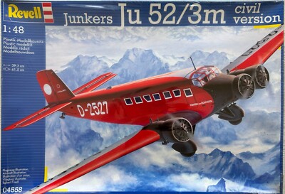 🛩 REVELL Junkers Ju 52/3m 🇦🇹 civil version Model Kit #04558 NIB 1:48 | eBay