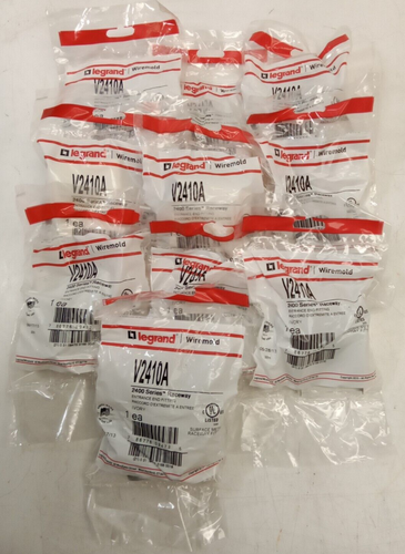 Wiremold V2410A 2400 series Raceway Enterance End Fitting (Lot Of 10 ...