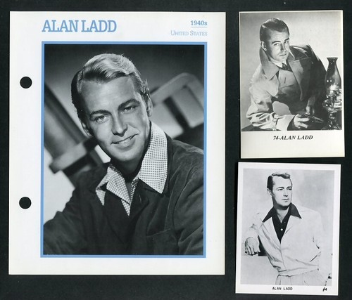 ALAN LADD (3) & 1 BUD OSBORNE ARCADE MOVIE STAR CARDS....NEAR MINT | eBay