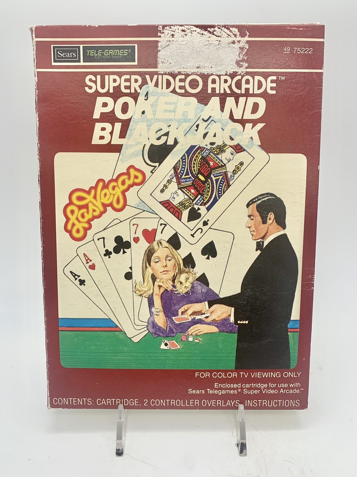 Super Video Arcade: Poker and Black Jack (Intellivision, 1979) COMPLETE ...