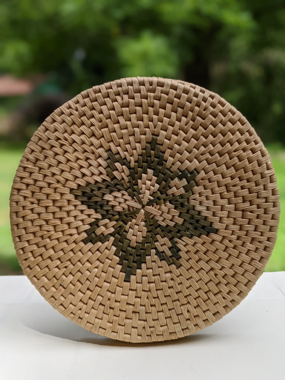 10.5" Fanner Basket in Gullah Sweetgrass Tradition | eBay