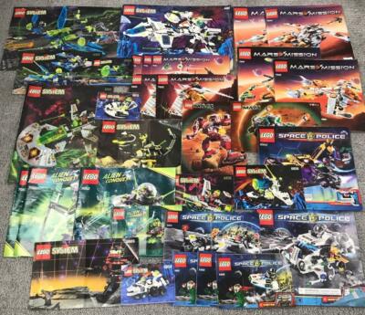 31 Lego Space Instruction Booklet Lot -MANUALS ONLY- 6915 6969 ufo mars ...