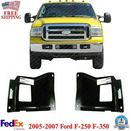 Front Bumper Mounting Plate Brackets Set For 2005-07 Ford F-250 F-350 ...