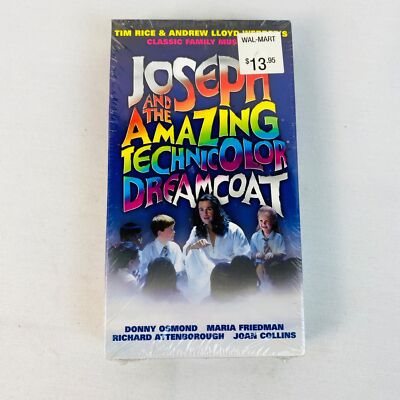 New Sealed Joseph and the Amazing Technicolor Dreamcoat VHS | eBay