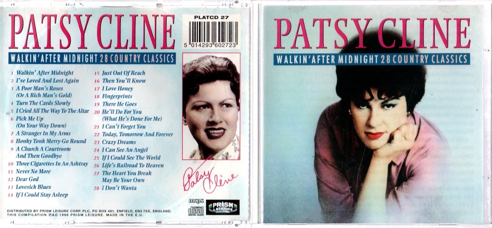 Patsy Cline - Walkin After Midnight : 28 Country Classics (CD) 5014293602723 | eBay