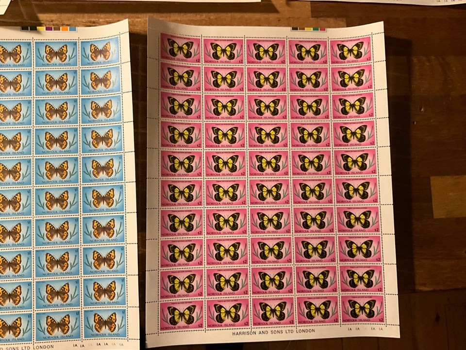 Norfolk Island 1976 Butterflies set complete VFU. SG 179-205. 50 sets ...