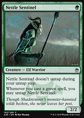 MRM ENGLISH Nettle Sentinel - Sentinelle des orties MTG magic M25 | eBay