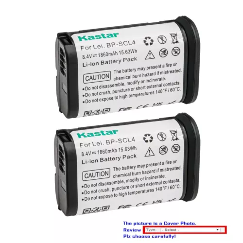 Kastar Battery Replacement for Leica S, Leica Q2, Leica SL Series, SL ...