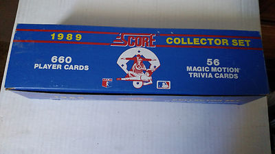 SCORE 1989 COLLECTOR SET BASEBALL CARDS INCLUDING 56 MAGIC MOTION ...