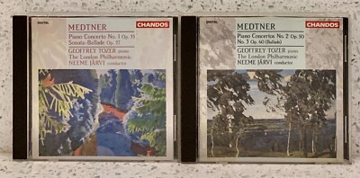 MEDTNER Piano Concertos (2 discs, Chandos) TOZER piano London ...