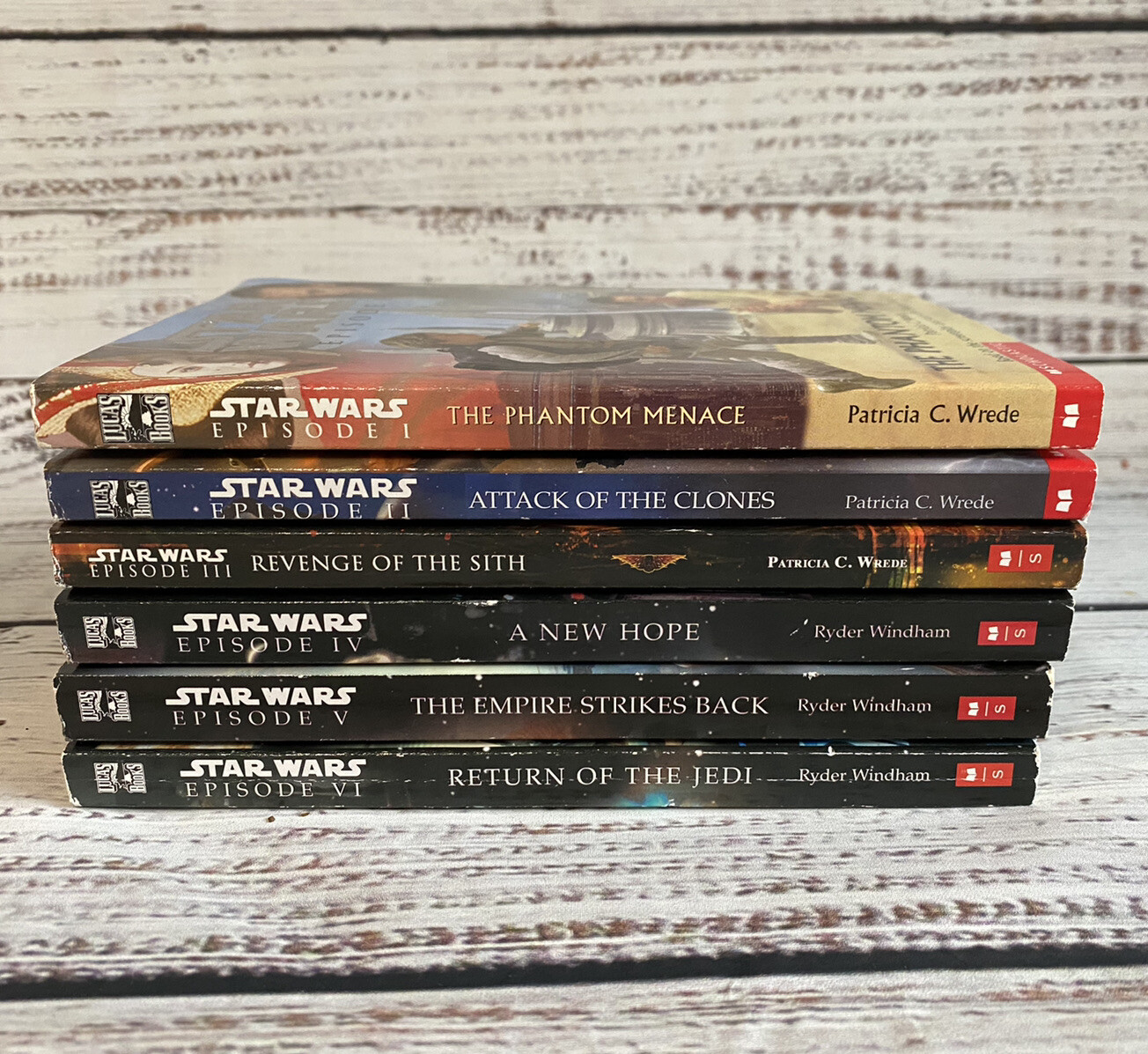 Vintage Star Wars Book Set Lucas Books Episodes I - VI Wrede/Ryder ...