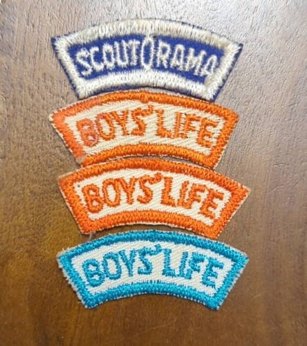 BSA BOYS' LIFE SCOUTORAMA ROCKER SCOUT PATCH SEGMENT (BLUE RED WHITE ...
