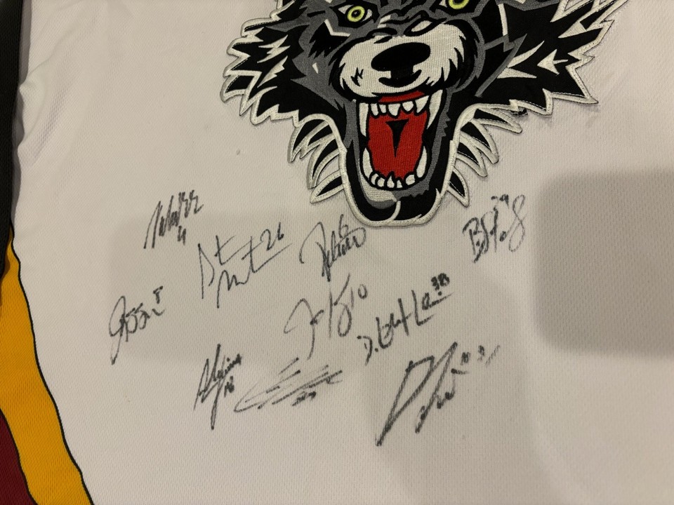 2007-2008 CHICAGO WOLVES TEAM AUTOGRAPHED SIGNED AUTOGRAPH AHL HOCKEY ...