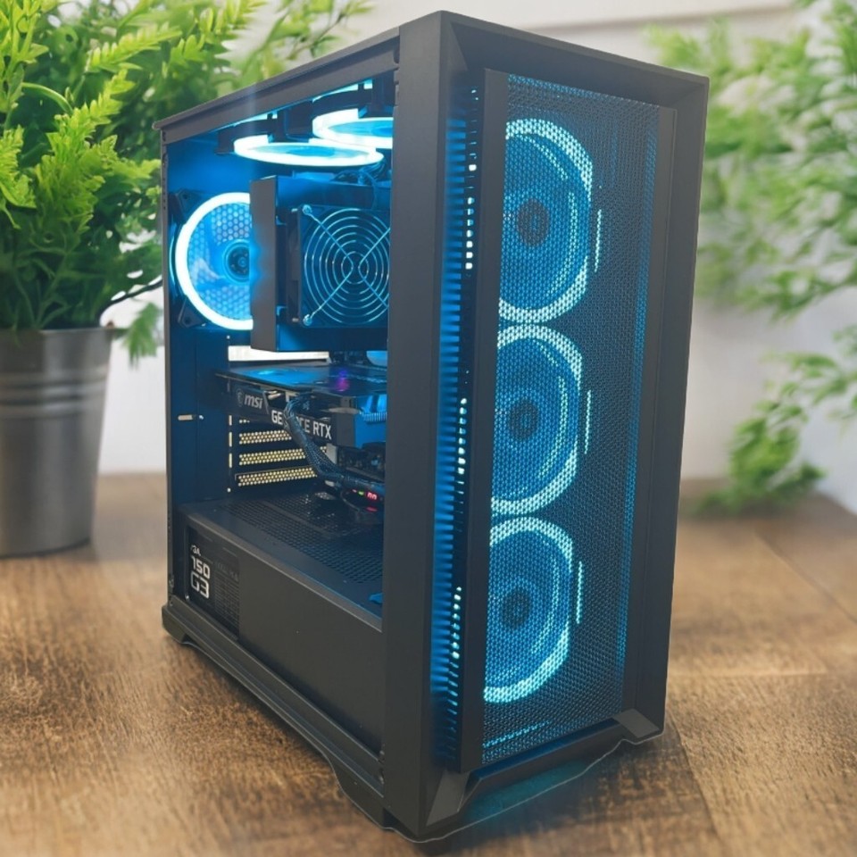 Gaming PC i9-11900 64GB RAM 2TB SSD 4TB HDD RTX4060 liquid cooler WIN11 ...