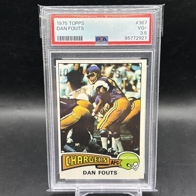Dan Fouts 1975 Topps RC PSA 3.5 VG+ Chargers RARE grade Chargers | eBay