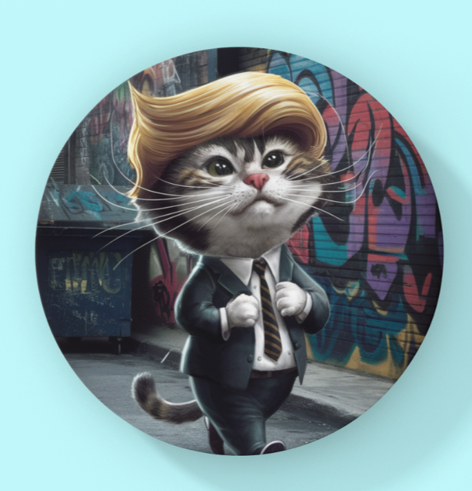 Donald Trump Alley Cat COASTER - Morals of an Alley Cat | eBay