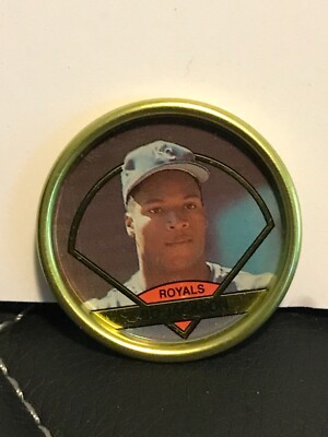 1990 Topps Baseball Coins/ Metal Caps Kansas City Royals Bo Jackson #19 ...