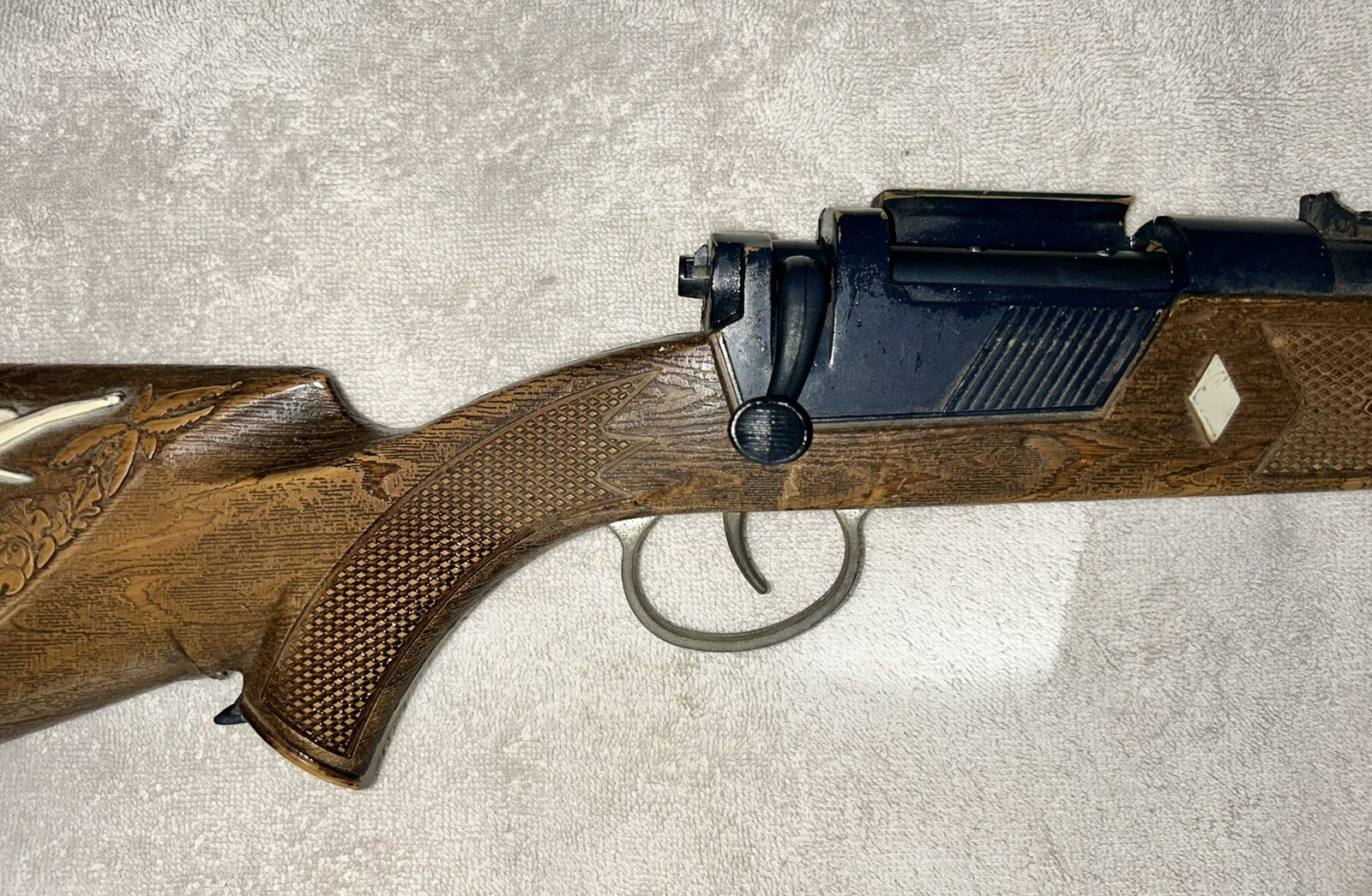 Original Blue Barrel Johnny Eagle MAGUMBA Rifle Cap Gun-Topper Toys ...